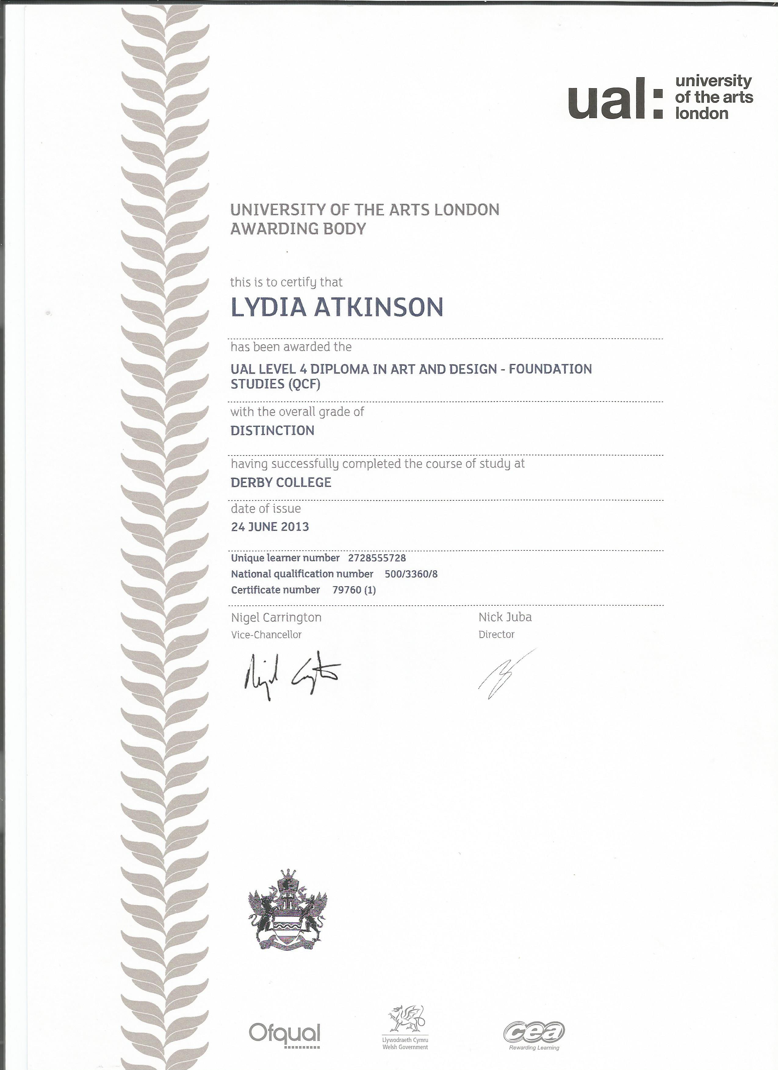 Education – Lydia Atkinson Art